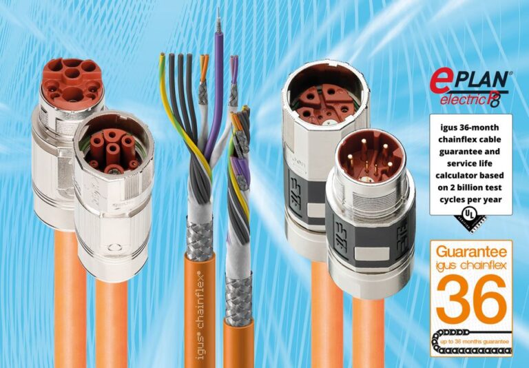 即插即用的igus新型混合电缆，节省安装空间、减轻重量并提高电缆规划效率 – 易格斯新闻技术资讯