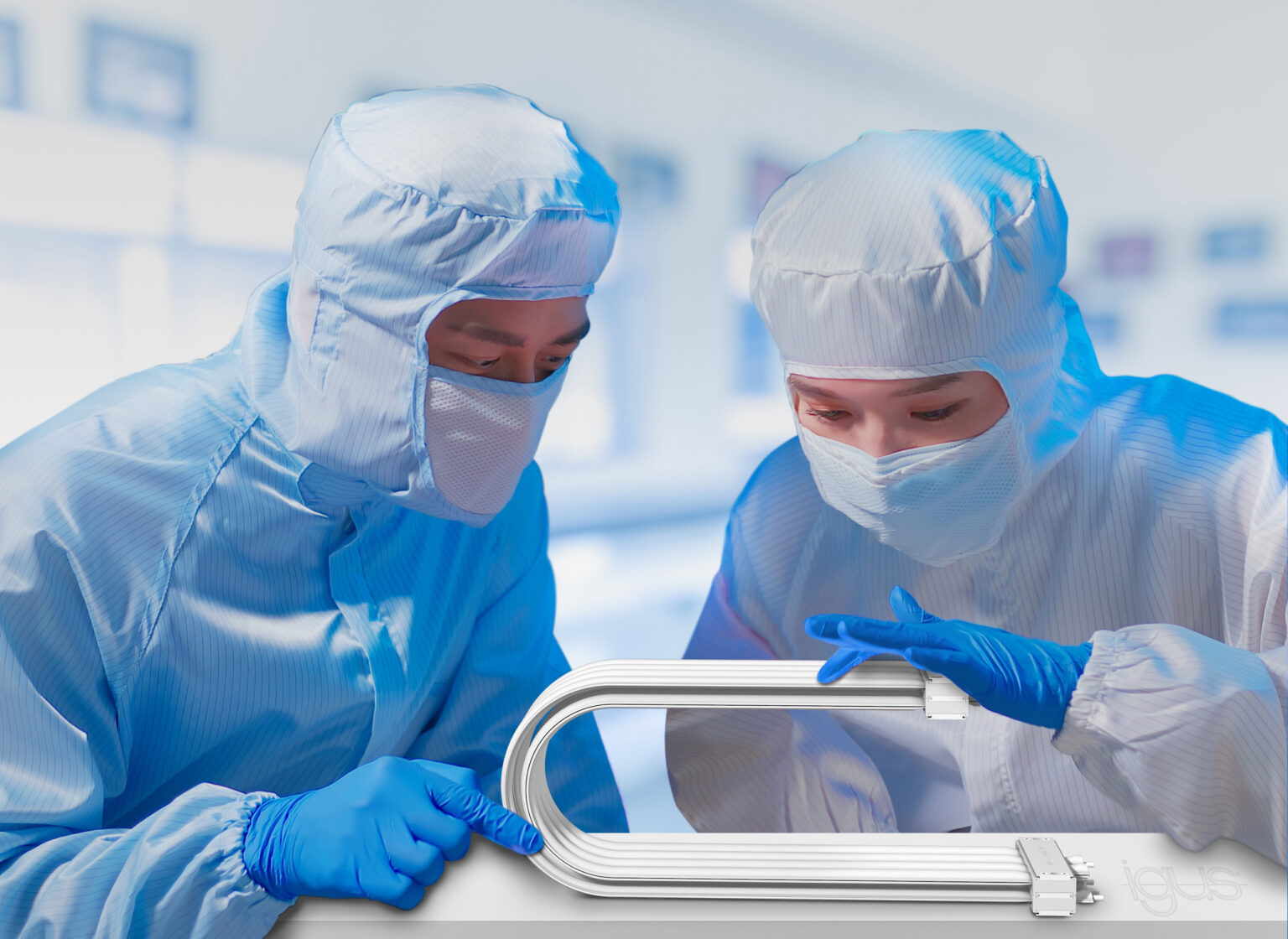 igus拖链运行6000万次双循环后，仍能达到最高的无尘室等级 – 易格斯新闻技术资讯